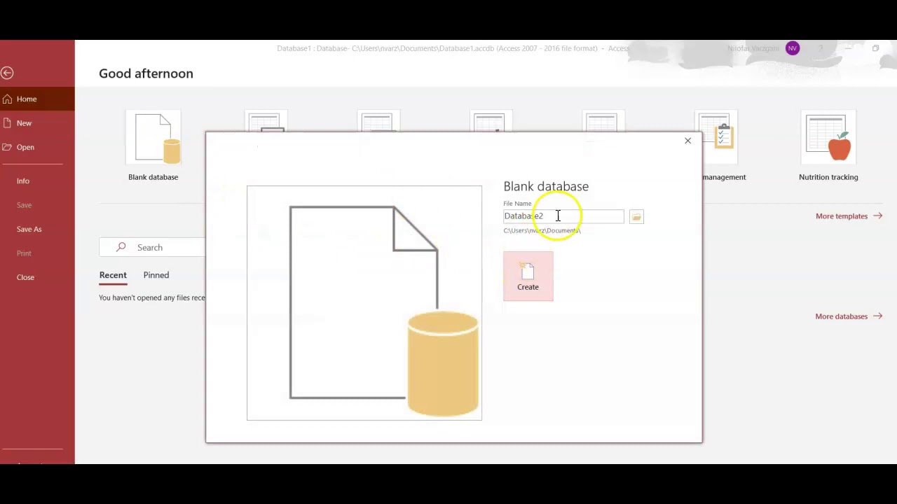 Convert ERD to MS Access - YouTube