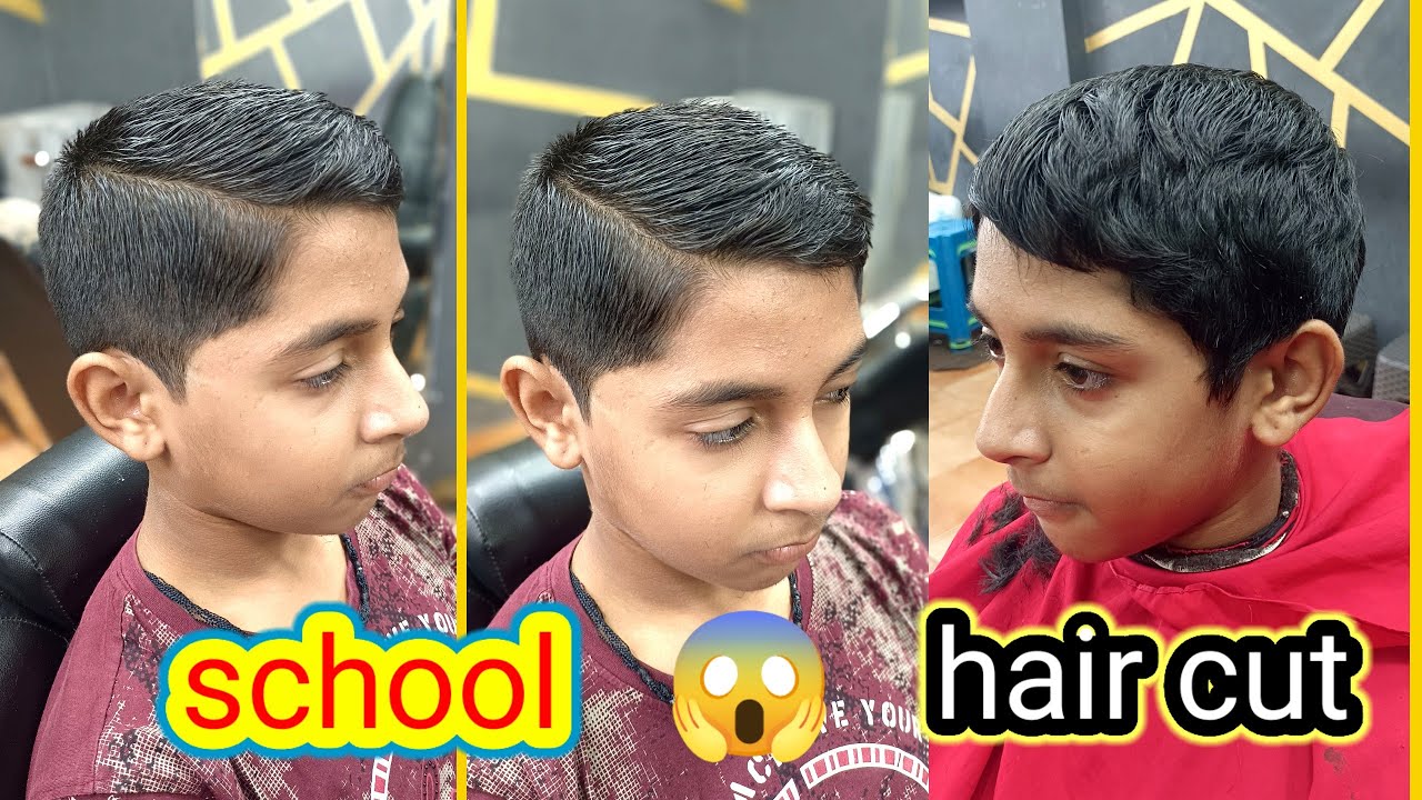 how to best cut school hair cutting स्कूल बाल काटना2023 - YouTube