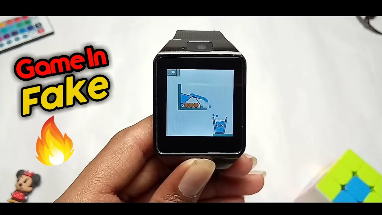 How you play game in fake smartwatch - YouTube