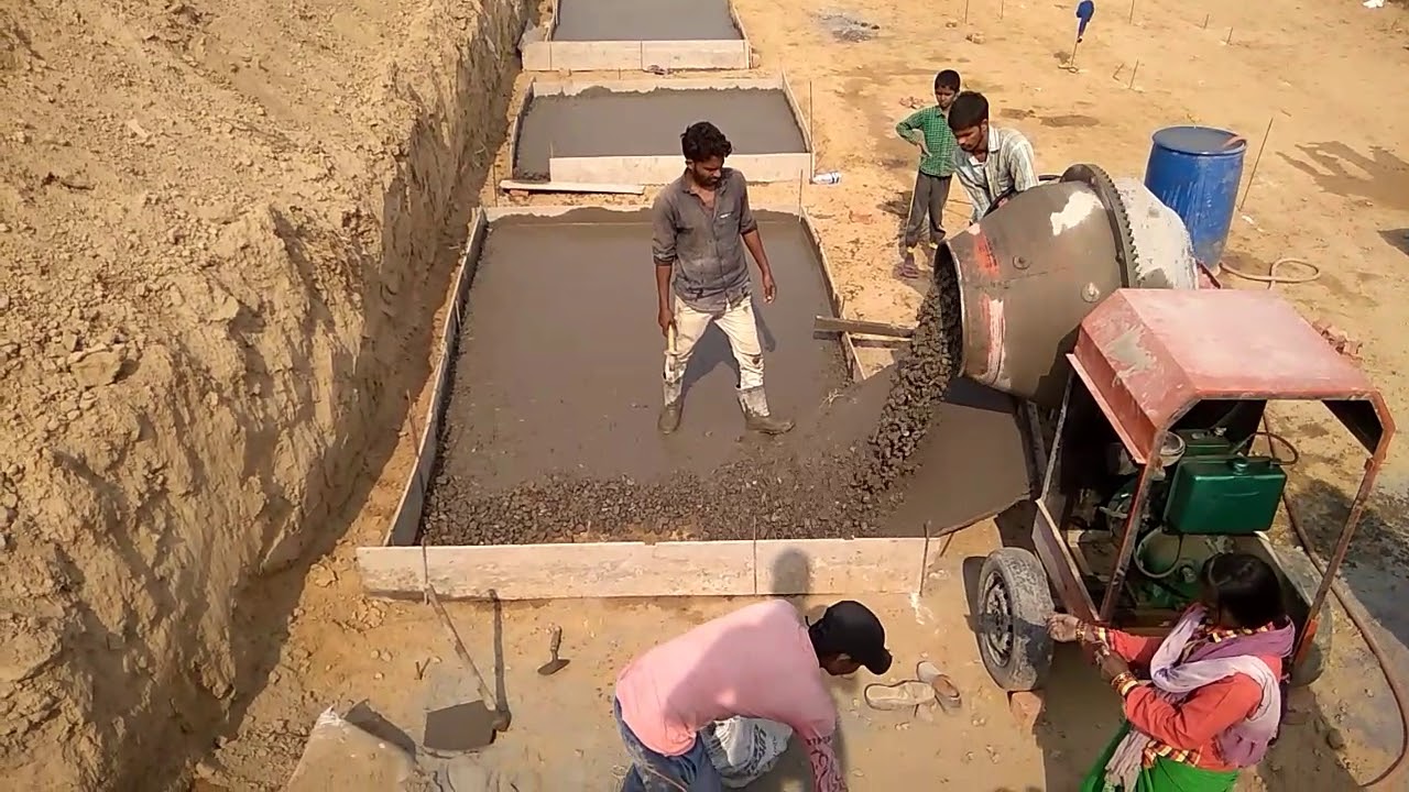 PCC Casting at Construction sites - YouTube