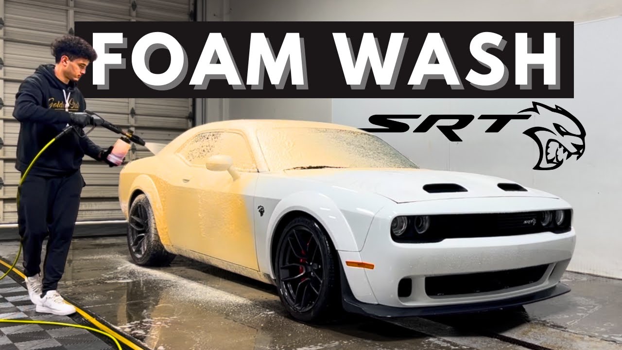 Hellcat Foam Wash - Dodge Challenger Auto Detailing (Satisfying ASMR ...