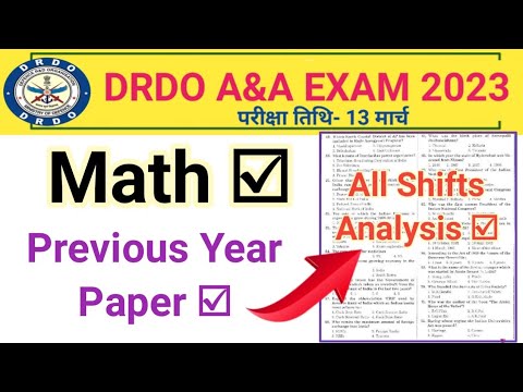 DRDO CEPTAM 10 A&A Math Question | DRDO Previous Year Paper | DRDO ...