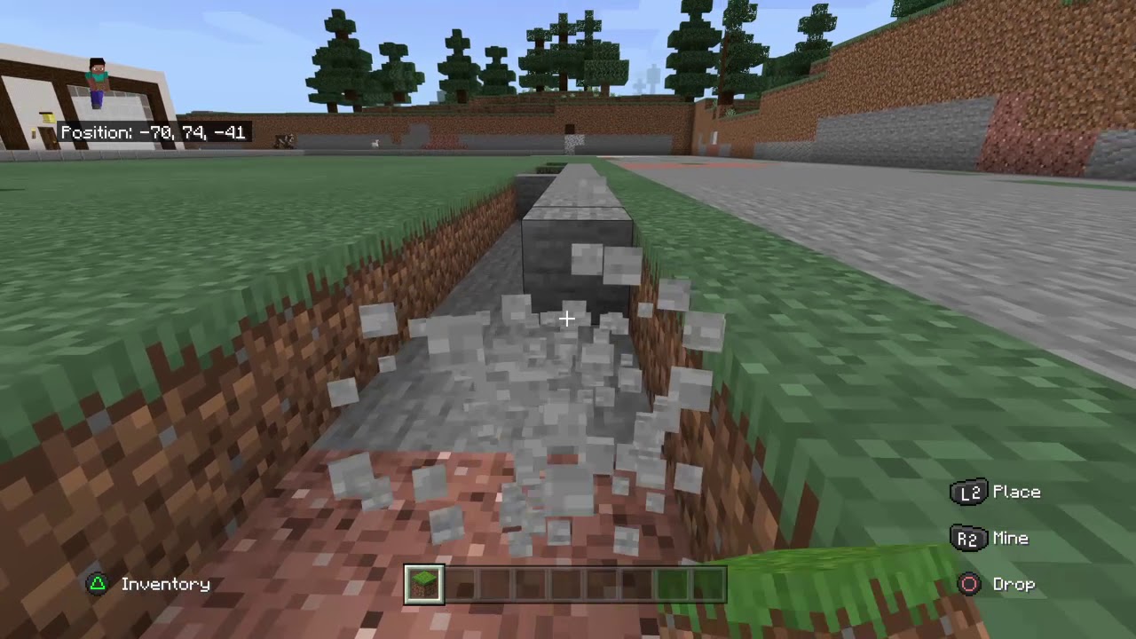 Building the road/sidewalk|minecraft-part 3 - YouTube