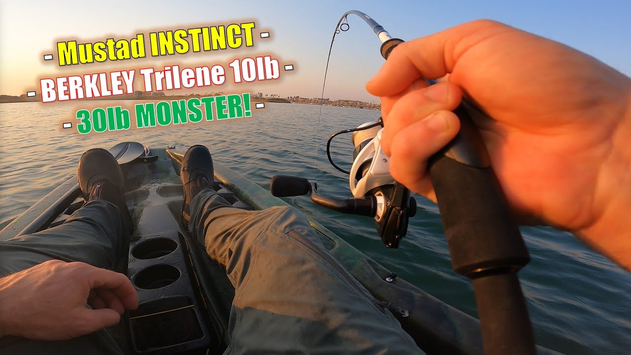 Mustad INSTINCT rod and BERKLEY Trilene 10lb handled a 30lb MONSTER ...