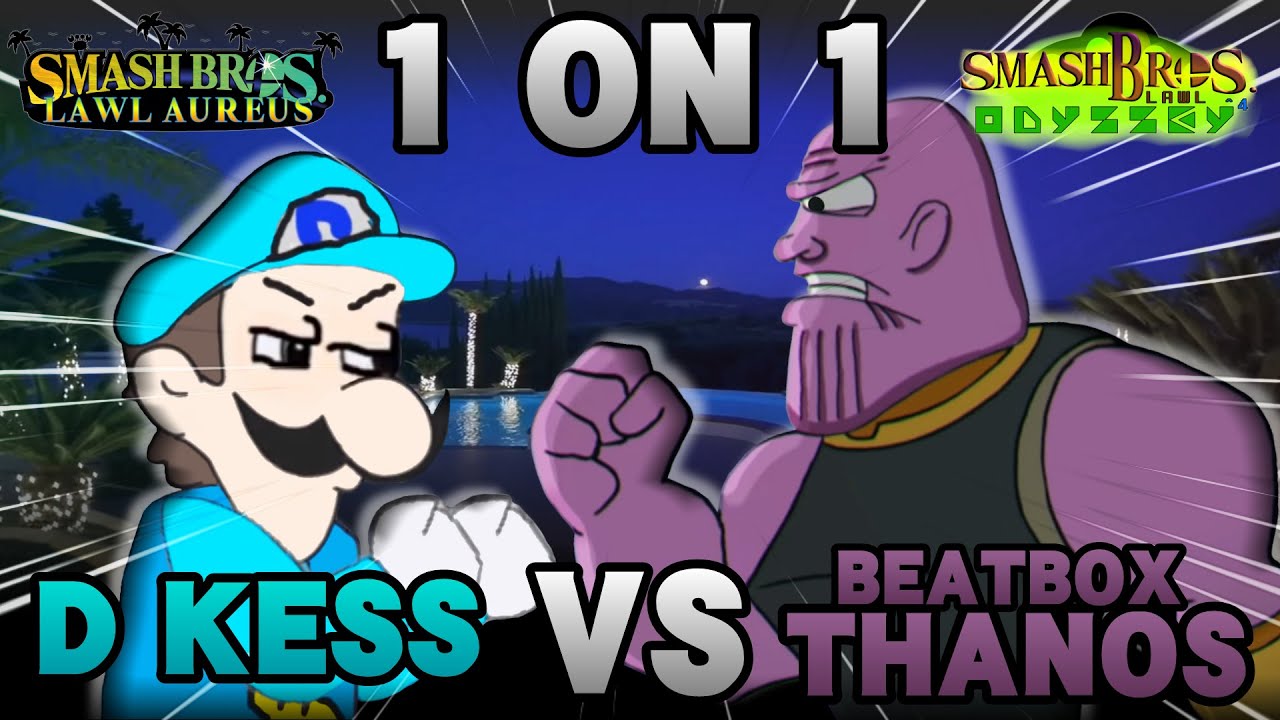 Smash Bros Lawl Aureus 1ON1 - D Kess VS Beatbox Thanos - YouTube
