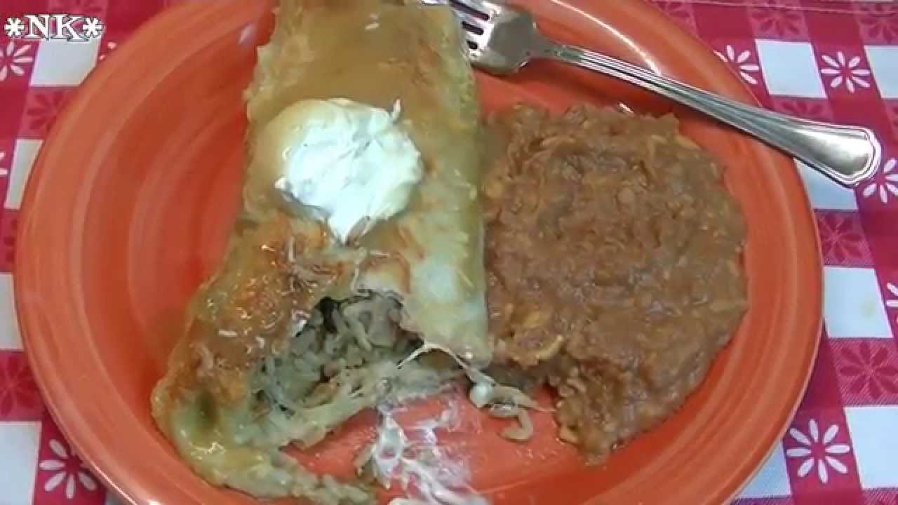 Salsa Verde Chicken & Rice Burritos ~ Noreen's Kitchen - YouTube