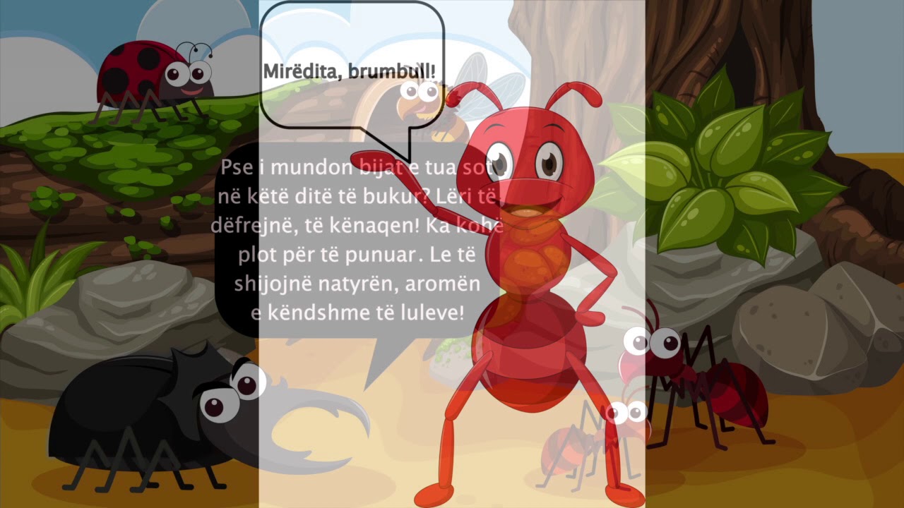 Përrallë - Nënë milingona dhe brumbulli i zi! - YouTube