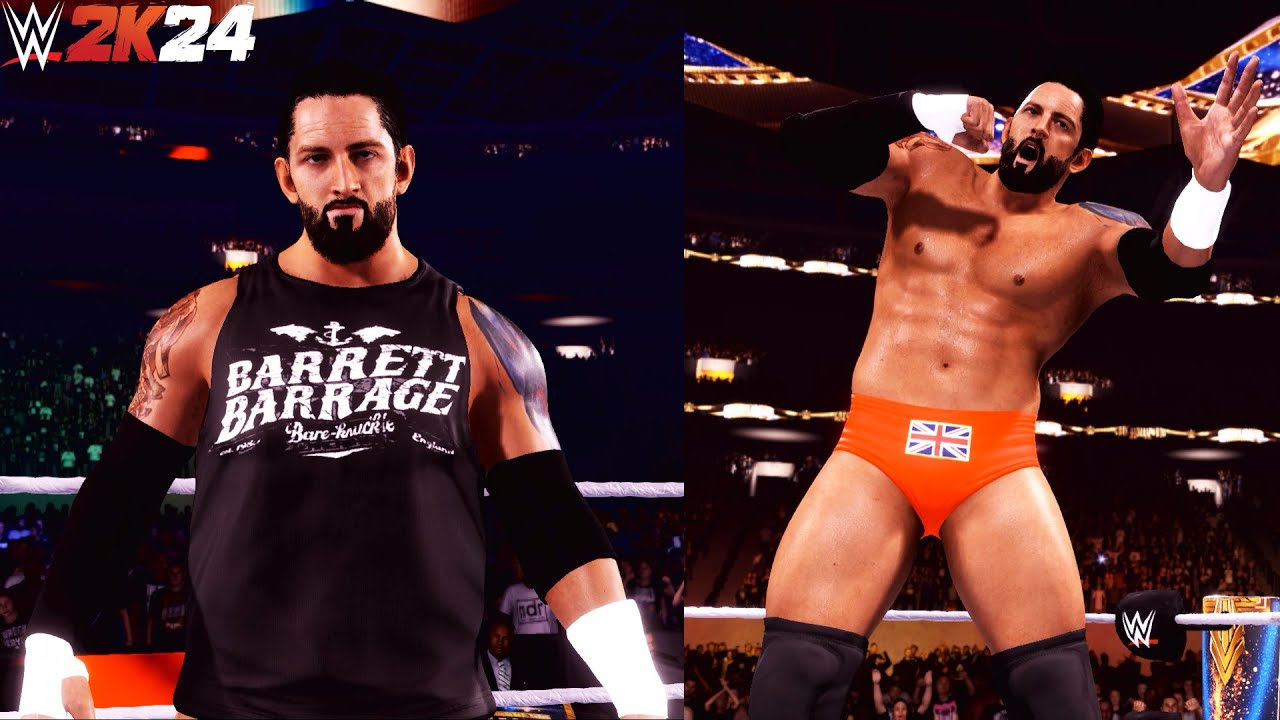 WWE 2K24 Wade Barrett 16' Model , Entrance , Finisher , Signature & Victory Motion - YouTube