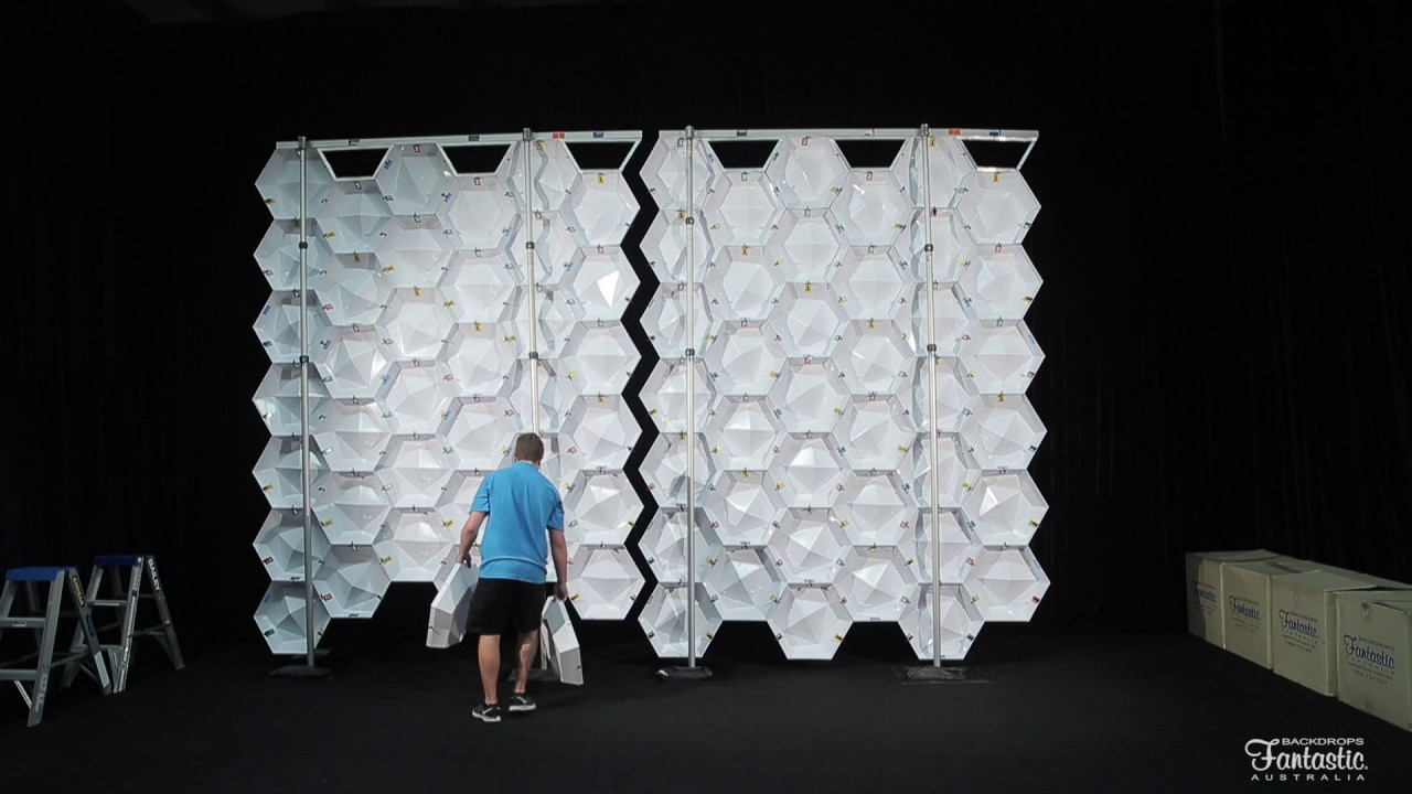 Honey Wall on autopoles quick installation guide - Backdrops Fantastic ...