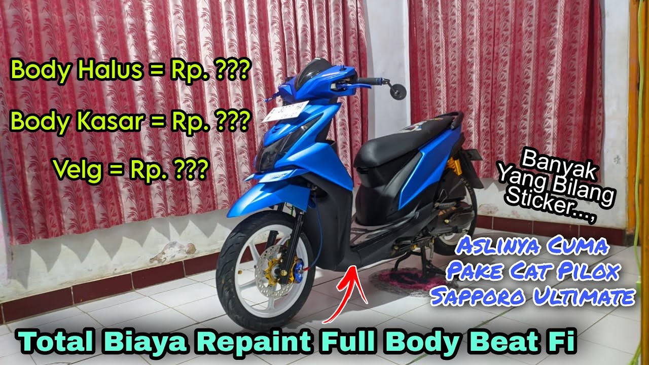Segini Total Biaya Repaint Full Body Beat Fi 2014 - Body Halus Kasar ...