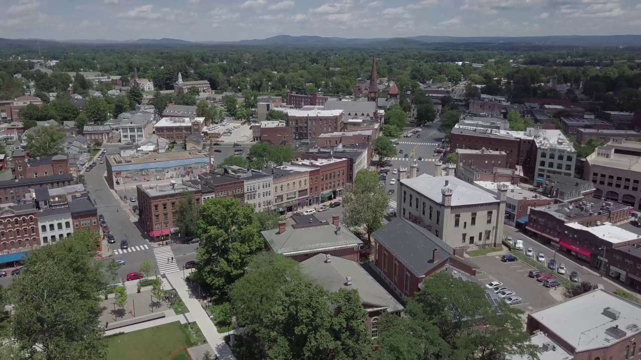 Downtown Northampton via Drone - YouTube