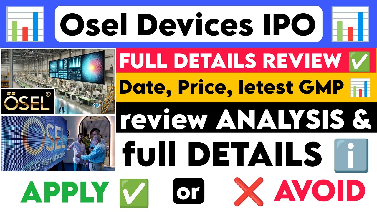 Osel Devices IPO I Osel Devices IPO Review I Osel Devices IPO GMP #ipo ...