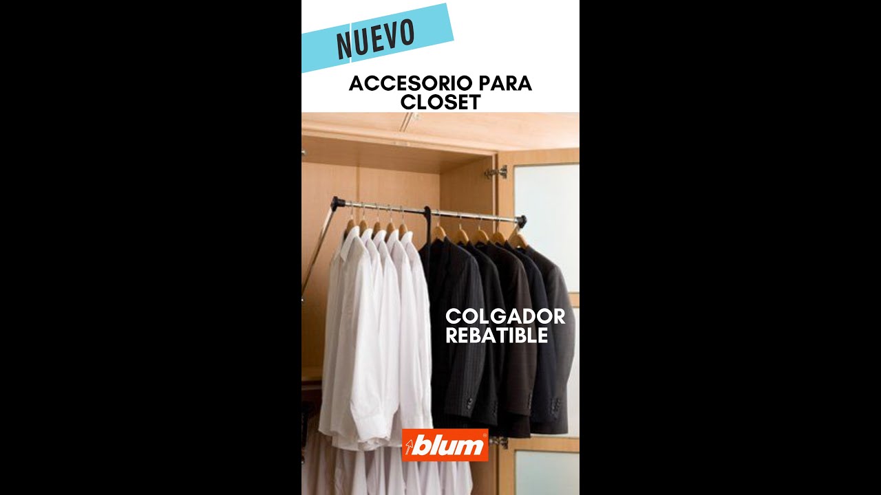 colgador rebatible accesorio para closet - YouTube