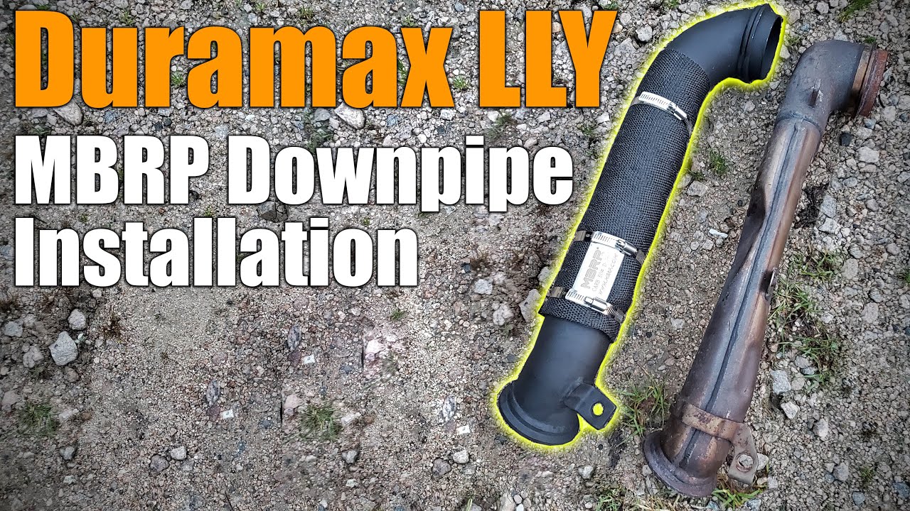 Duramax LLY - MBRP Down Pipe Installation - YouTube