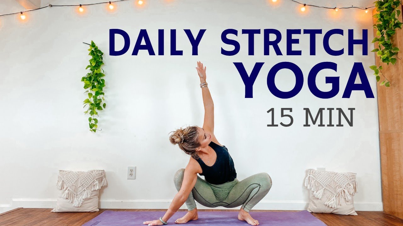15 Min DAILY STRETCH - Full Body Gentle Yoga Stretch - Yoga with Yana ...
