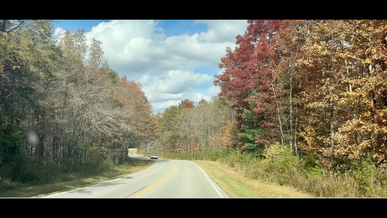 A Lovely Autumn Drive Through Tennessee - YouTube