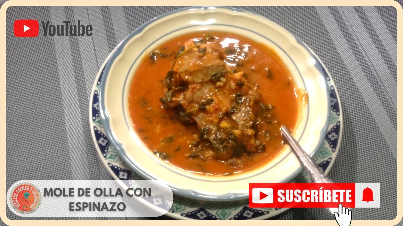 Receta Tradicional de Mole de Olla con Espinazo y Verdolagas | 😋 ...