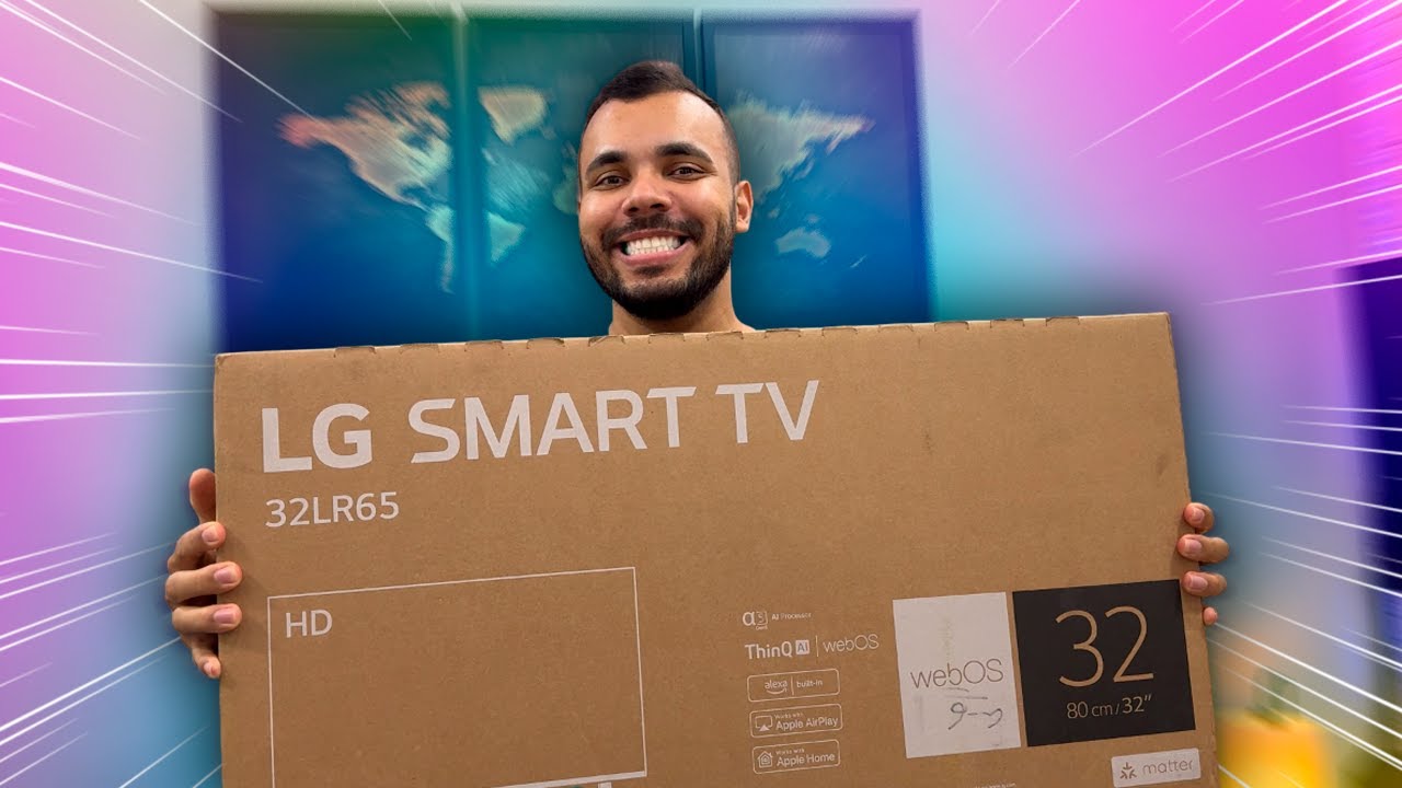 SMART TV LG 32 LR650 - Unboxing e Impressões - YouTube