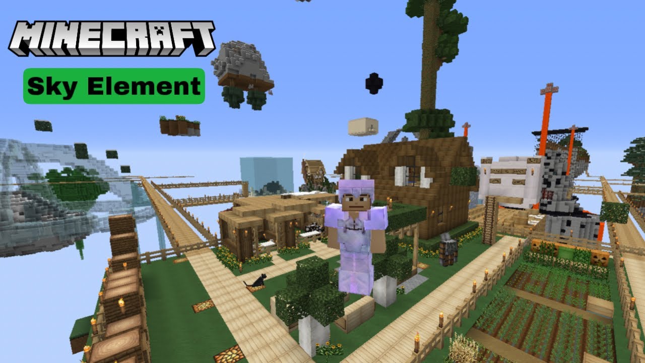 ASMR I Minecraft Sky Element #35 ogromne drzewo - YouTube