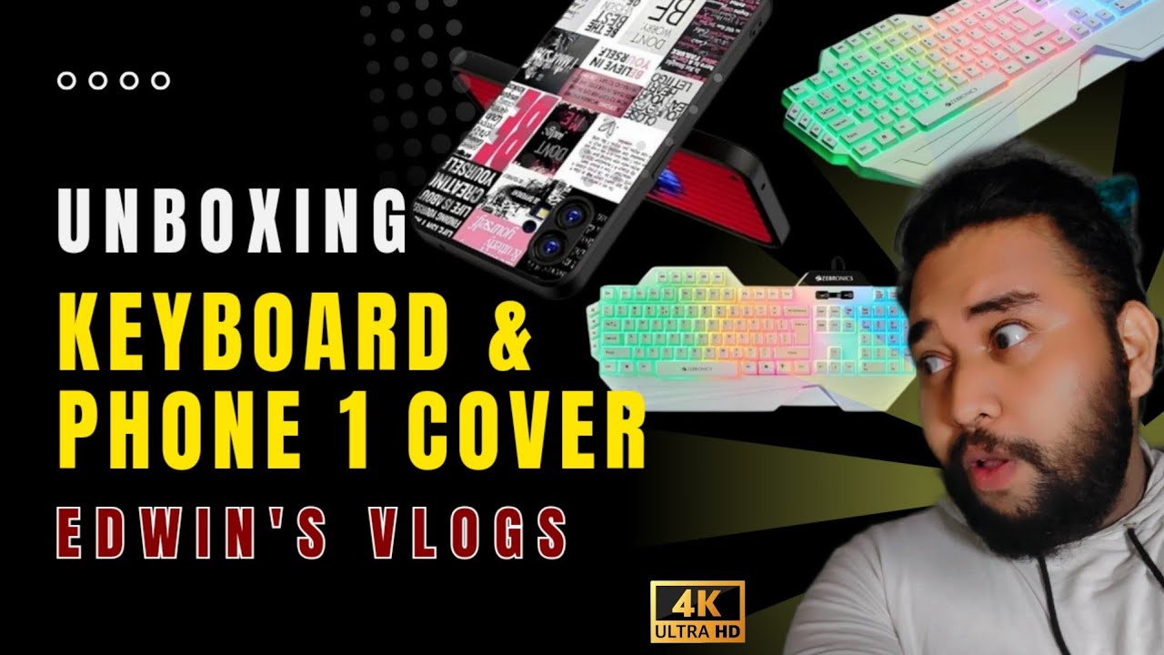 Unboxing Back Cover for Nothing Phone 1 & ZEBRONICS OPTIMUS Gaming ...