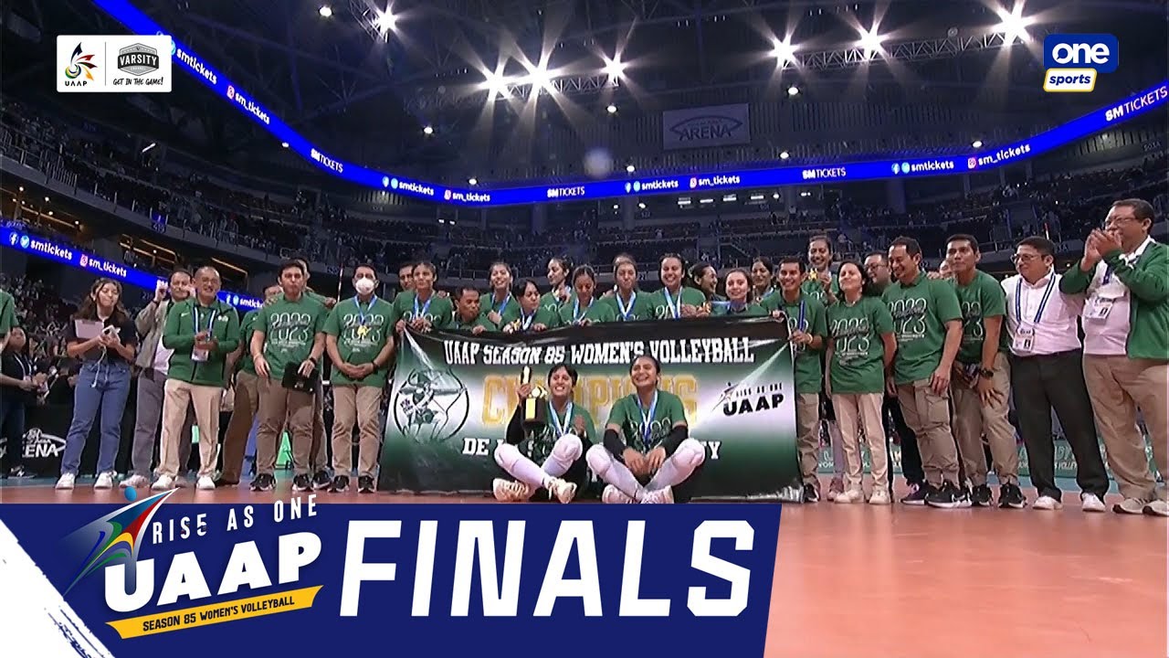 DLSU championship awarding | UAAP Season 85 Women's Volleyball - YouTube