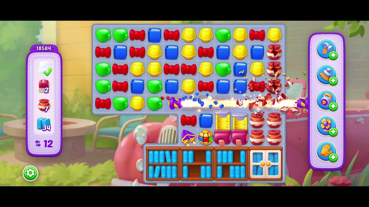 Playrix Homescapes Gameplay Walkthrough Level 18584 - YouTube
