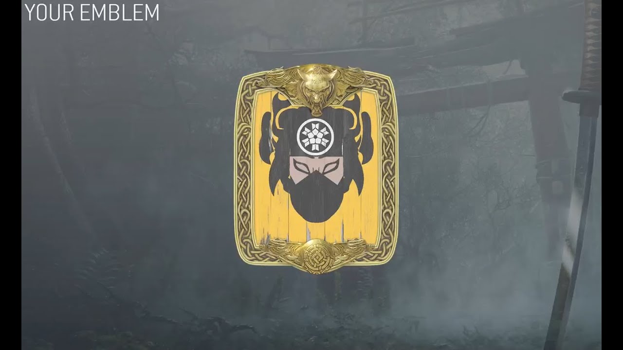 For Honor Emblem Tutorial: Ninja Mask version 4 (Update) - YouTube