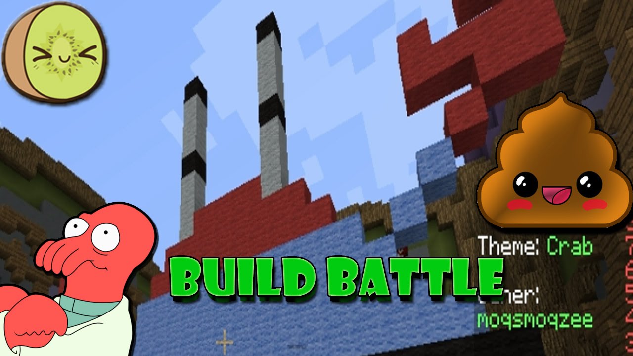 Minecraft | Building Battle | Galletas, Calderos y Cangrejos - YouTube
