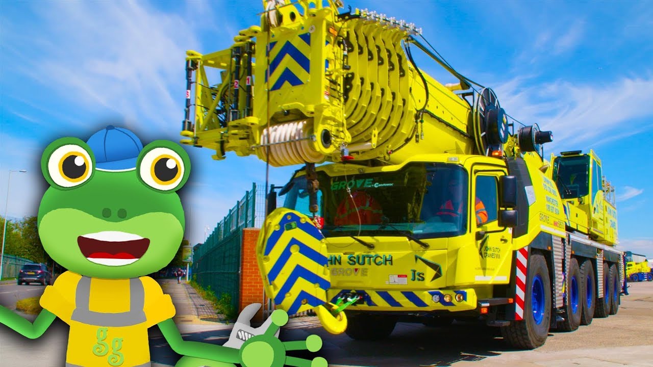 Gecko and the Crane | Gecko's Real Vehicles | Construction Trucks For ...