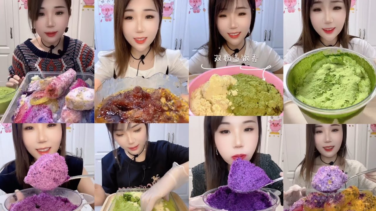 yy shaved ice colourful eating and passion crunch matcha powder ice ...
