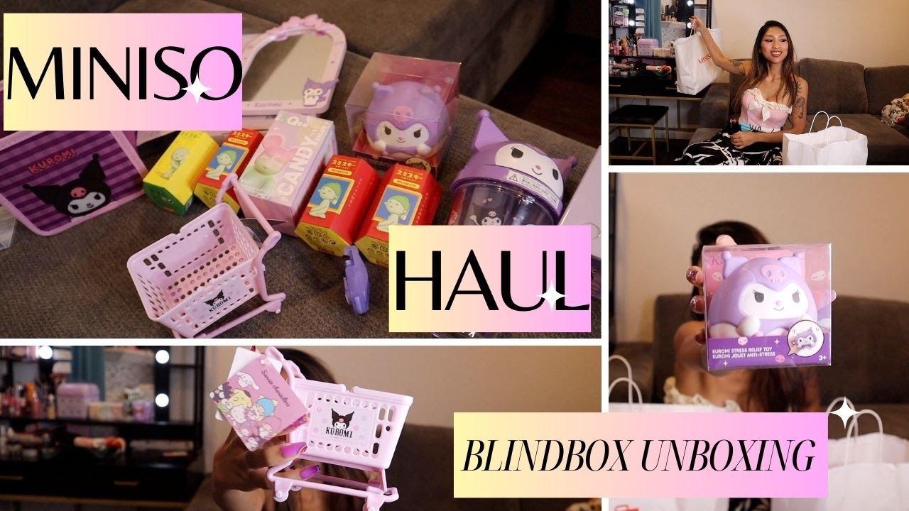 MINISO HAUL!! // BLINDBOX UNBOXING // SMISKI & SANRIO GOODIES - YouTube