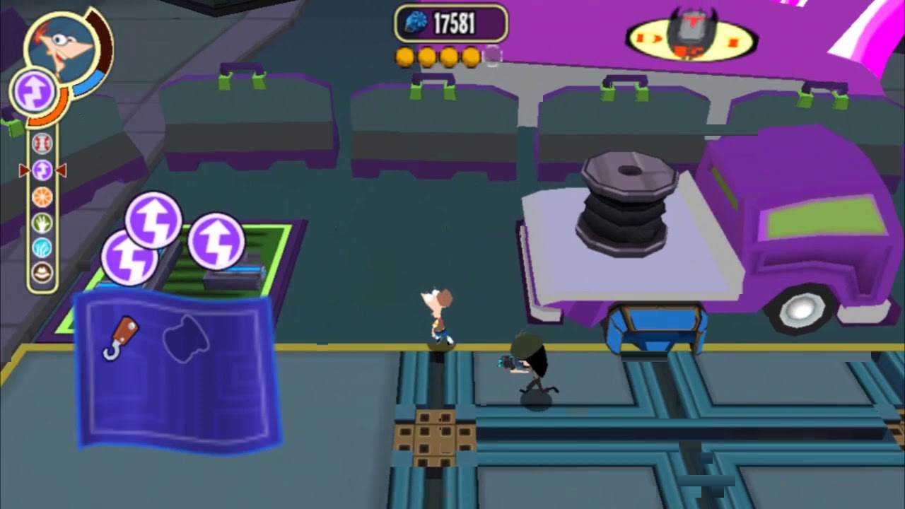 Phineas and Ferb Across The 2nd Dimension [PSP] Road to Evil Doof Part ...