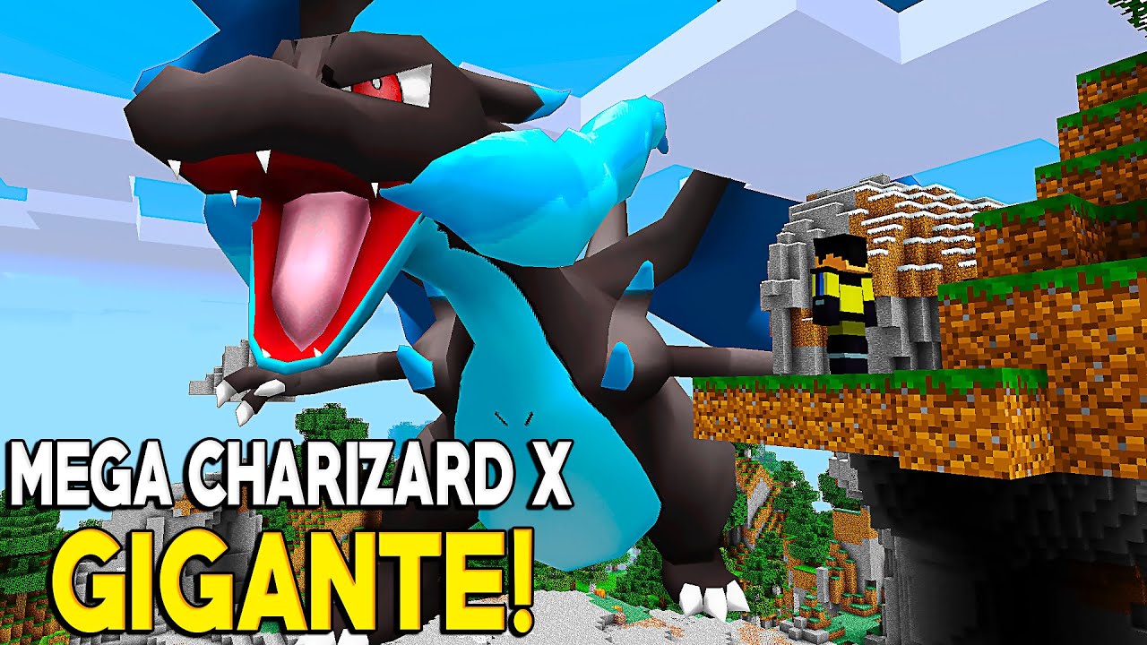MEGA CHARIZARD X GIGANTE vs POKEMON NO MINECRAFT! - YouTube