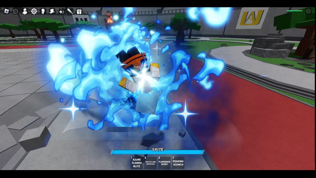 Heroes Battlegrounds 2 Azure Flames (Rework Skill 2) Vs Boss Namu - YouTube