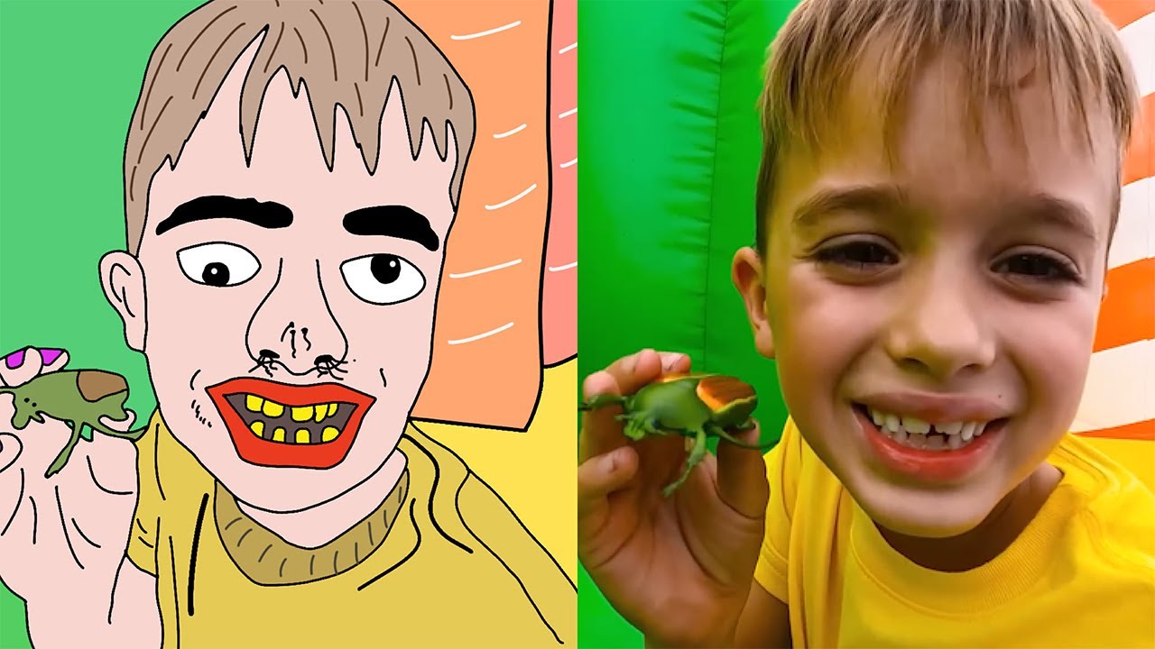 Vlad and Niki new Funny stories about Toys l Drawing Meme - YouTube