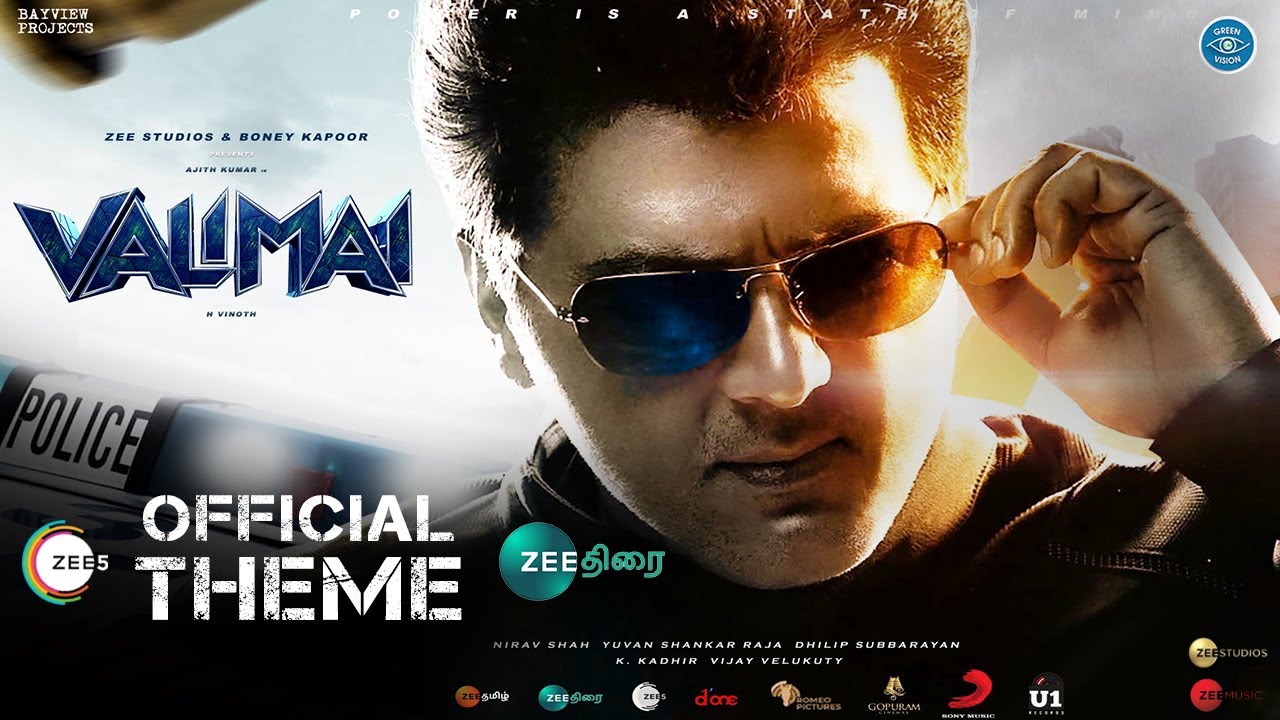 Valimai Theme Music – Ajith Kumar Entry Scne | Yuvan Next BGM Release ...