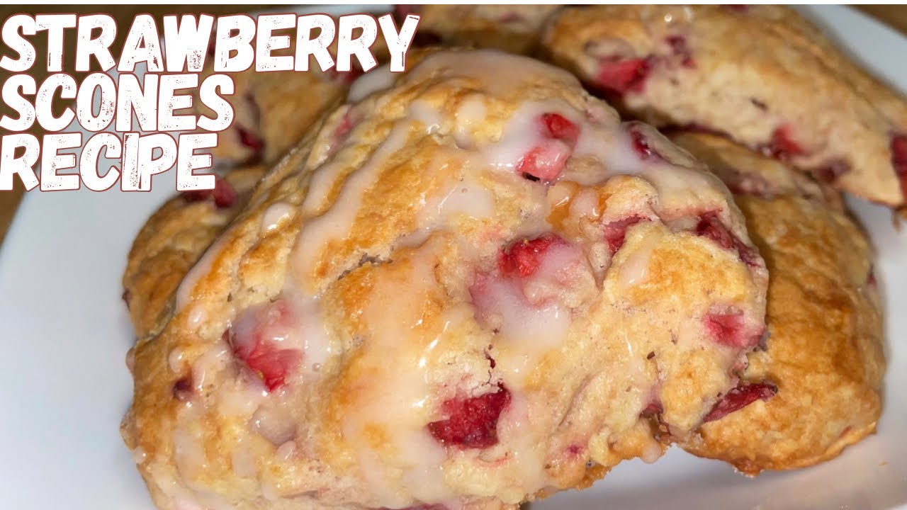 STRAWBERRY SCONES | Super Easy Beginner Friendly Delicious Recipe - YouTube
