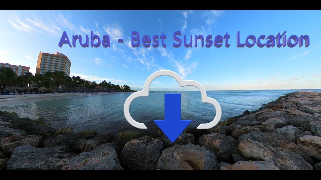 Aruba Best Place to Watch the Sunset in 360 4K - YouTube