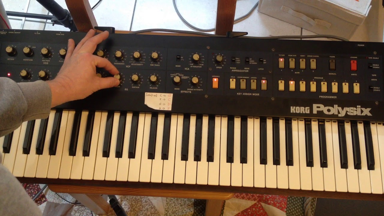 Korg Polysix - Arpeggio and Pad - YouTube
