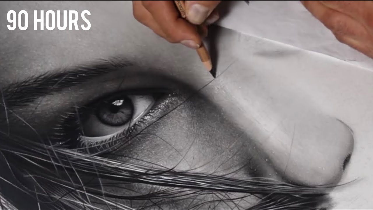 Drawing Bella Hadid | 4K Timelapse - YouTube