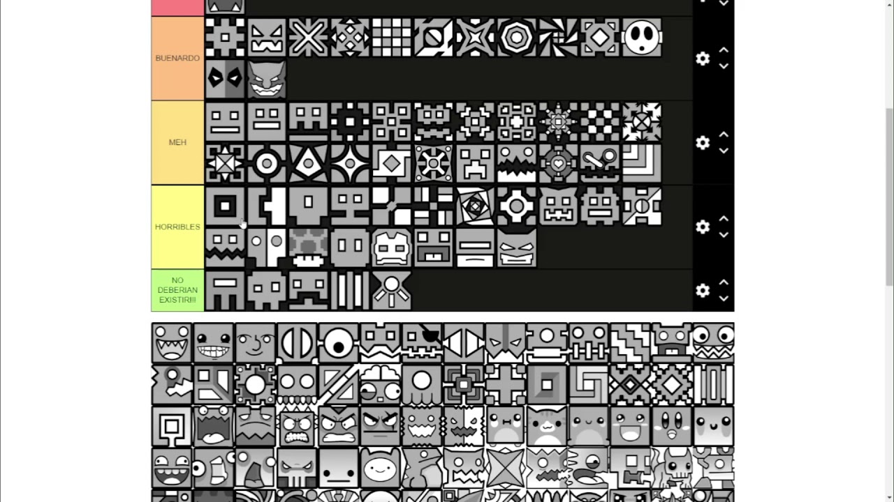 CUAL ES MEJOR CUBO DE GD? TIER LIST DE CUBOS DE GD - YouTube