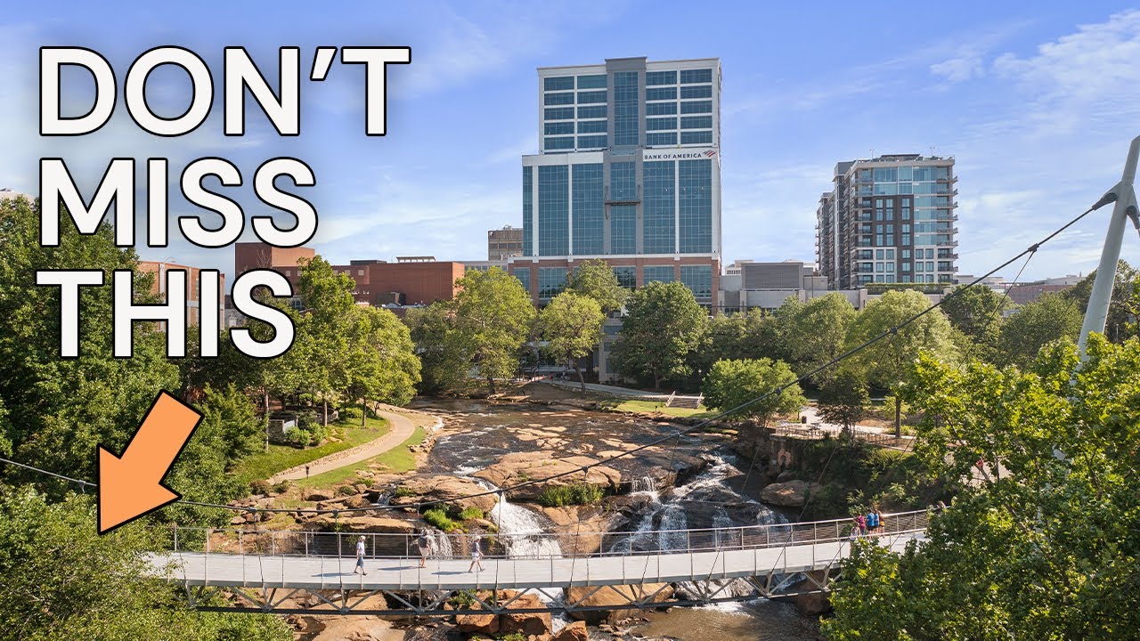 Falls Park Tour Greenville SC | Walk The Park - YouTube