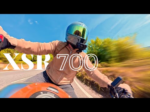 ASMR over the welsh mountains .......        pure engine sound Yamaha XSR700 scorpion exhaust