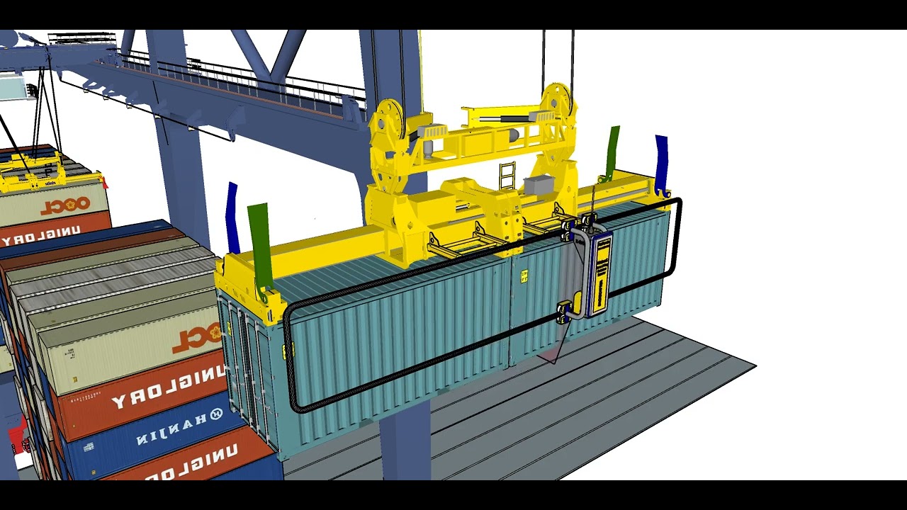crane container x ray scanning system - YouTube