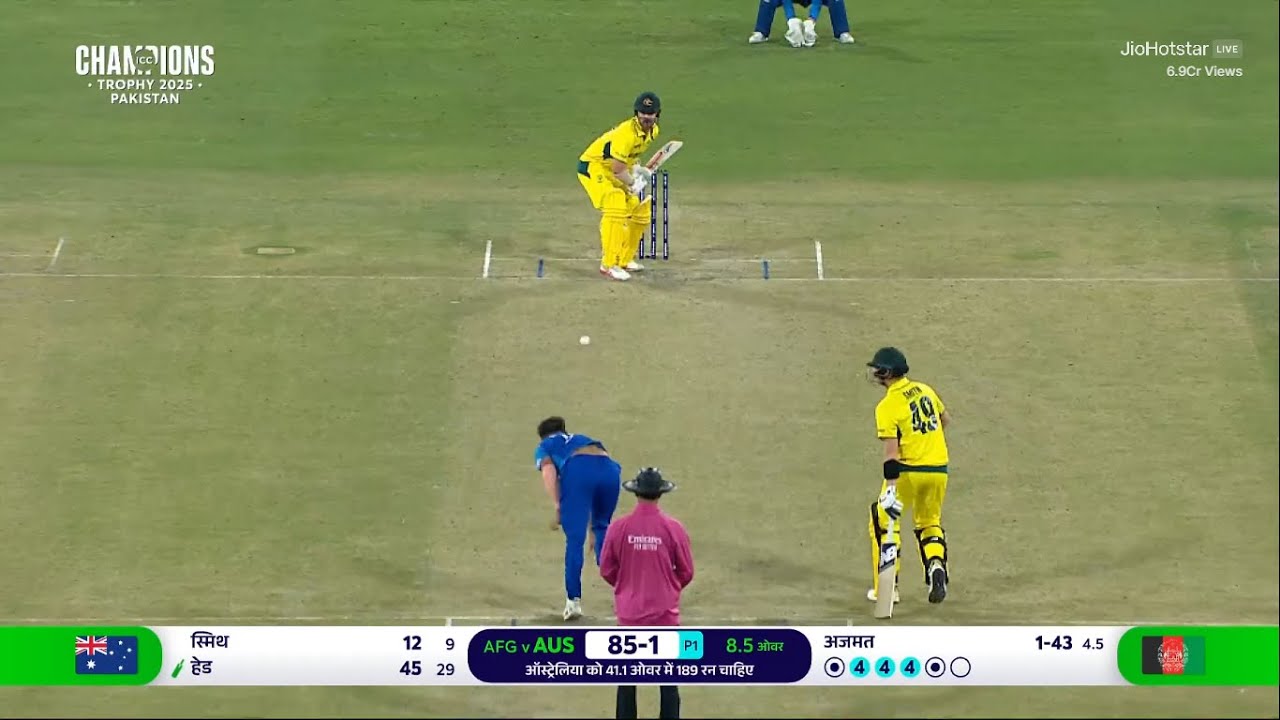 Afghanistan vs Australia 10th Match Champions Trophy 2025 Full ...