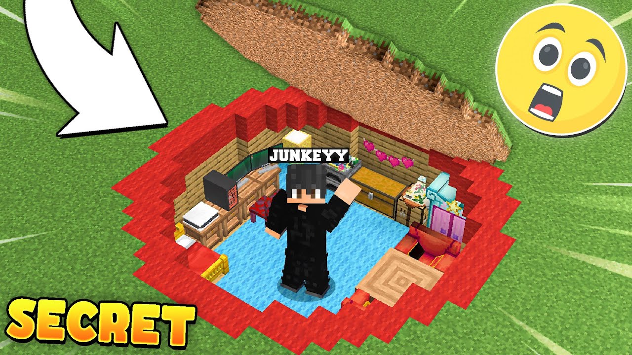 I BUILT A SECRET HOUSE INSIDE THIS RED CIRCLE IN MINECRAFT... - YouTube