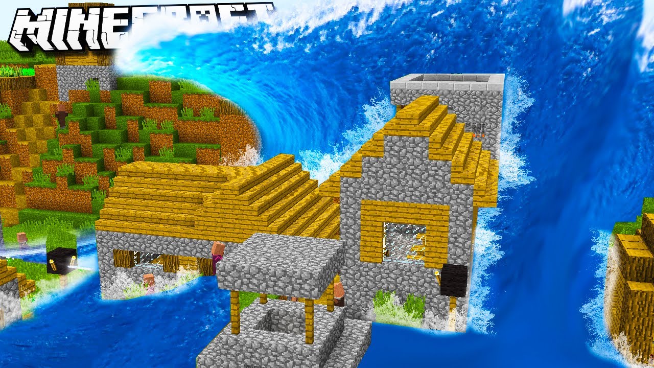 New REALISTIC Tsunami Disaster in Minecraft! - YouTube