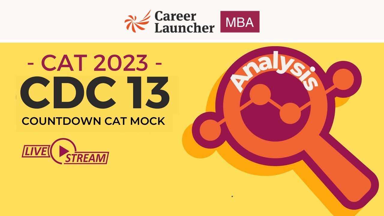 Countdown to CAT- 13 : Live Mock Analysis | CAT 2023 - YouTube