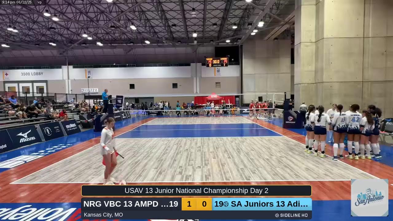 SA Juniors 13 Adidas vs. NRG VBC 13 AMPD Navy (2025.06.22) - YouTube
