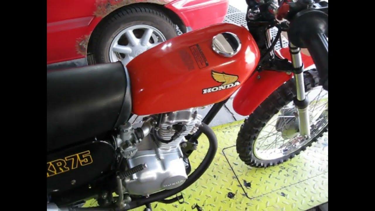 1976 Honda XR75 - YouTube